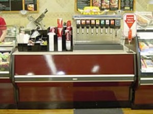 Deli Beverage Counter and Custom Displays - Borgen Systems