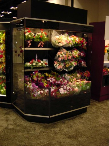 Round Front Open 6 Foot Floral Display Cooler - Borgen