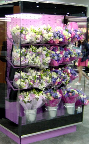 4ft Open Case - Floral Display Case - Borgen