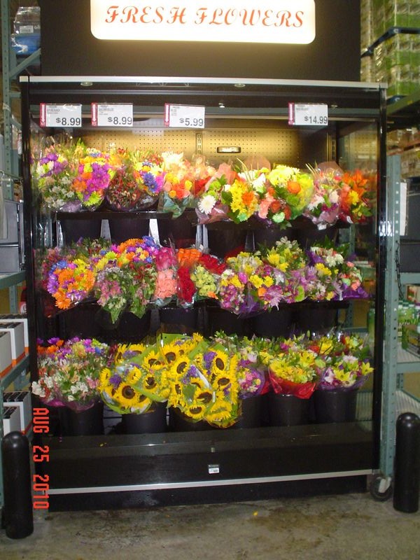 6 Foot Open Floral Merchandising System - Borgen Systems - Borgen